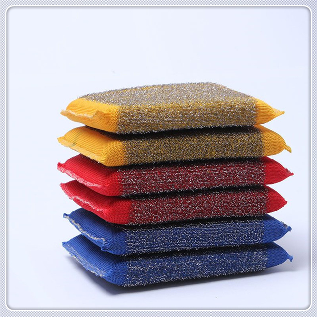 kitchen cleaning stainless steel wire sponge scouring pad manufacturer ...