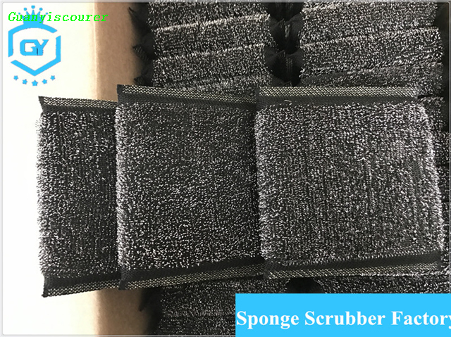 kitchen cleaning stainless steel wire sponge scouring pad manufacturer ...
